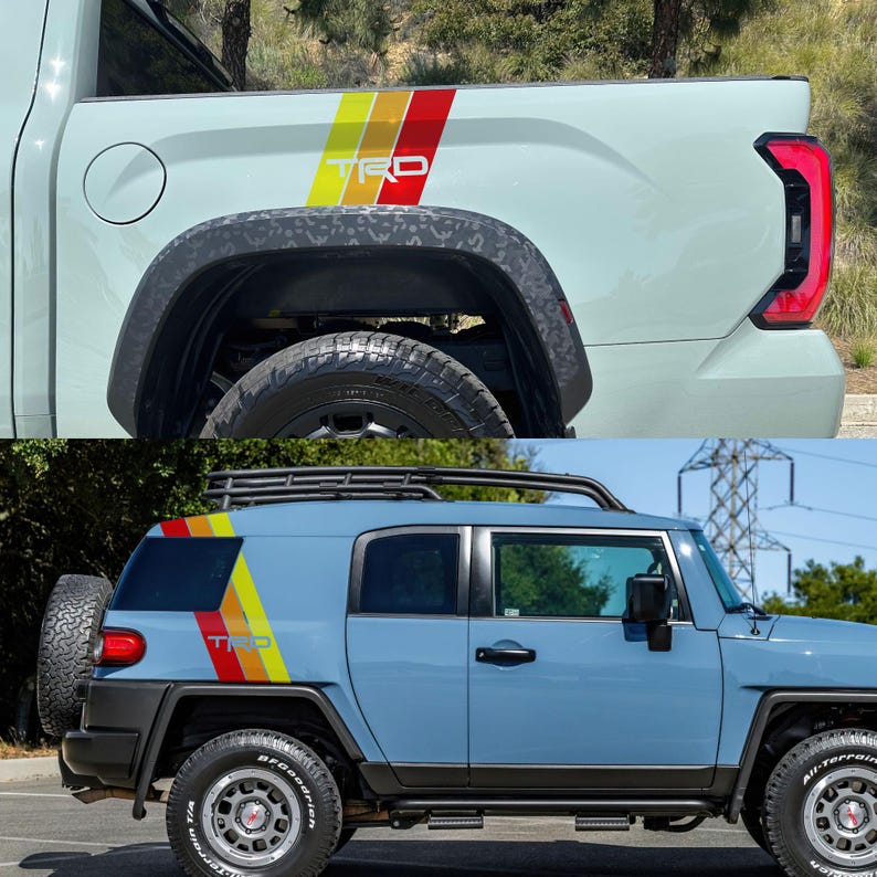 TRD Retro Racing Stripes Tacoma, Tundra, 4runner, FJ Cruiser. Ivan ...