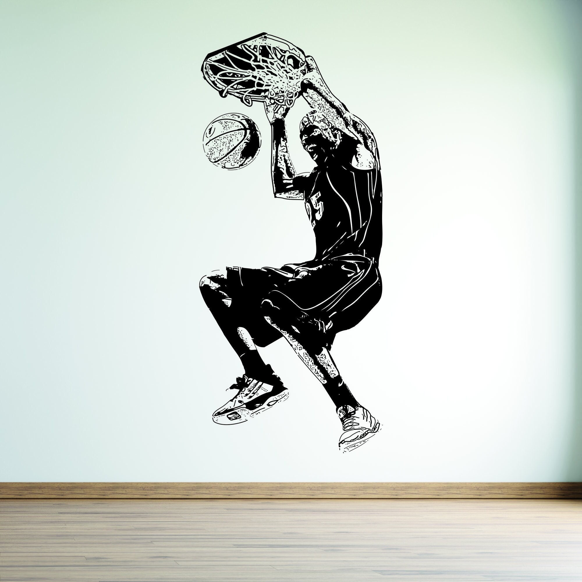 Basketball Player Dunking Drawing