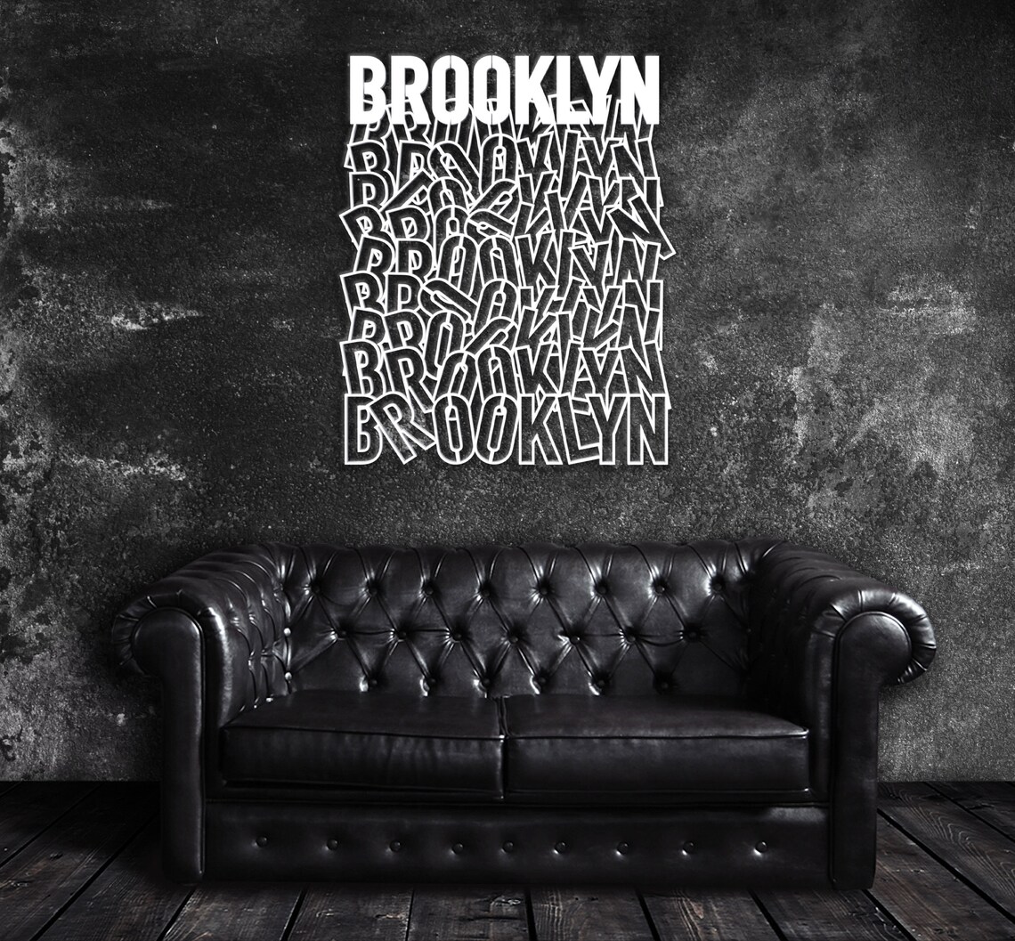 Brooklyn Metal Sign Power Coated 18 Gauge Steel New York Home - Etsy