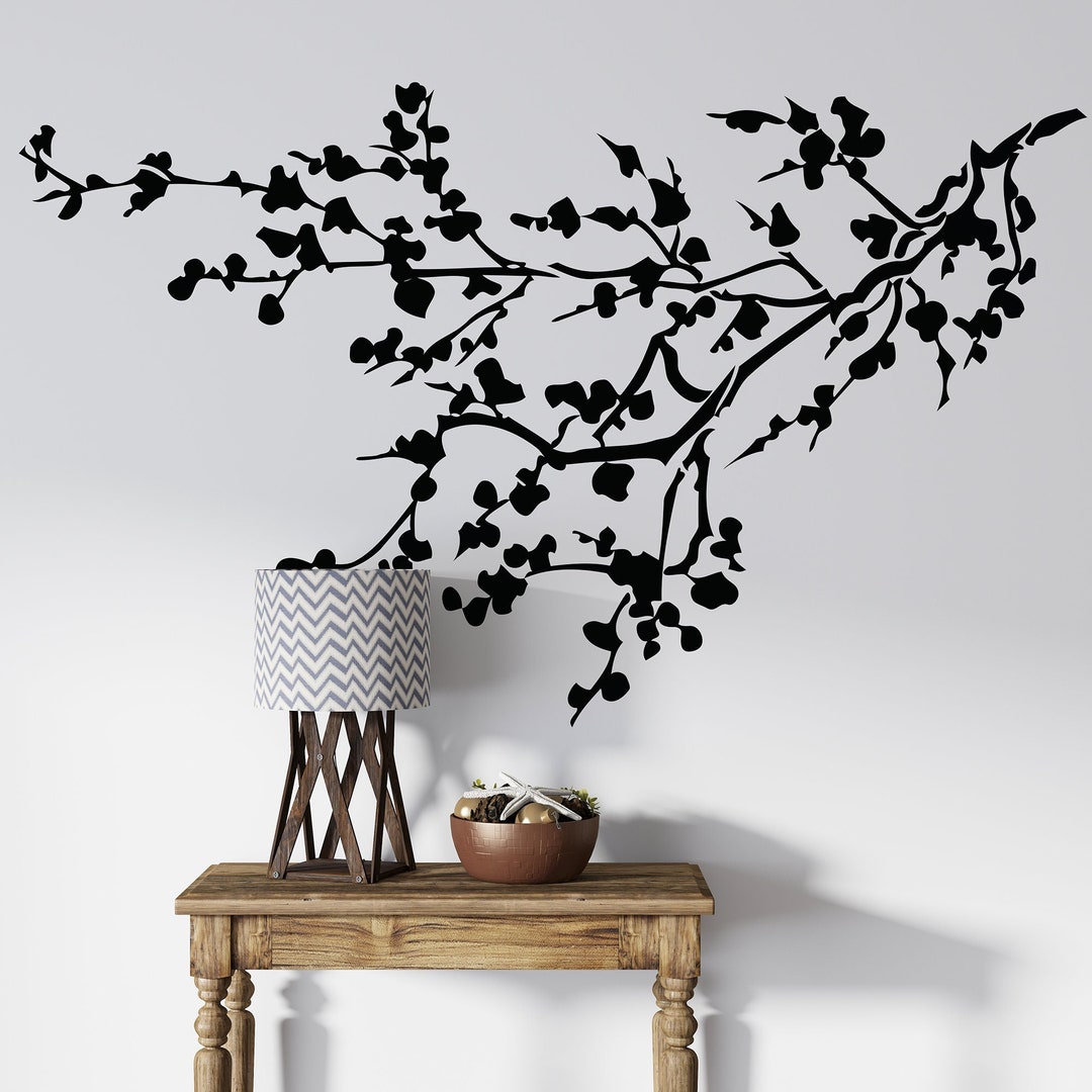 Tree Branches Wall Decal Sticker. Bedroom Wall Decor, Bathroom Wall Art ...
