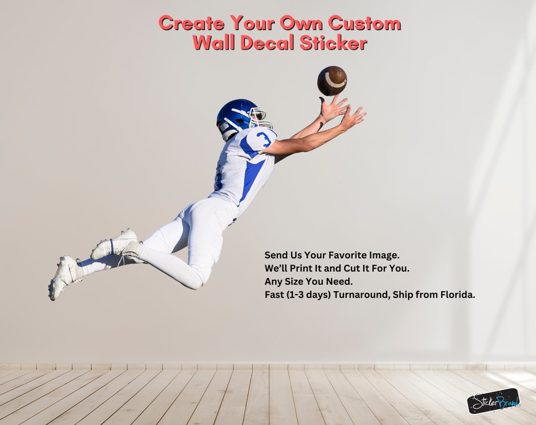Custom Life Size Sports Player Decal. Personalized Baseball, Hockey ...