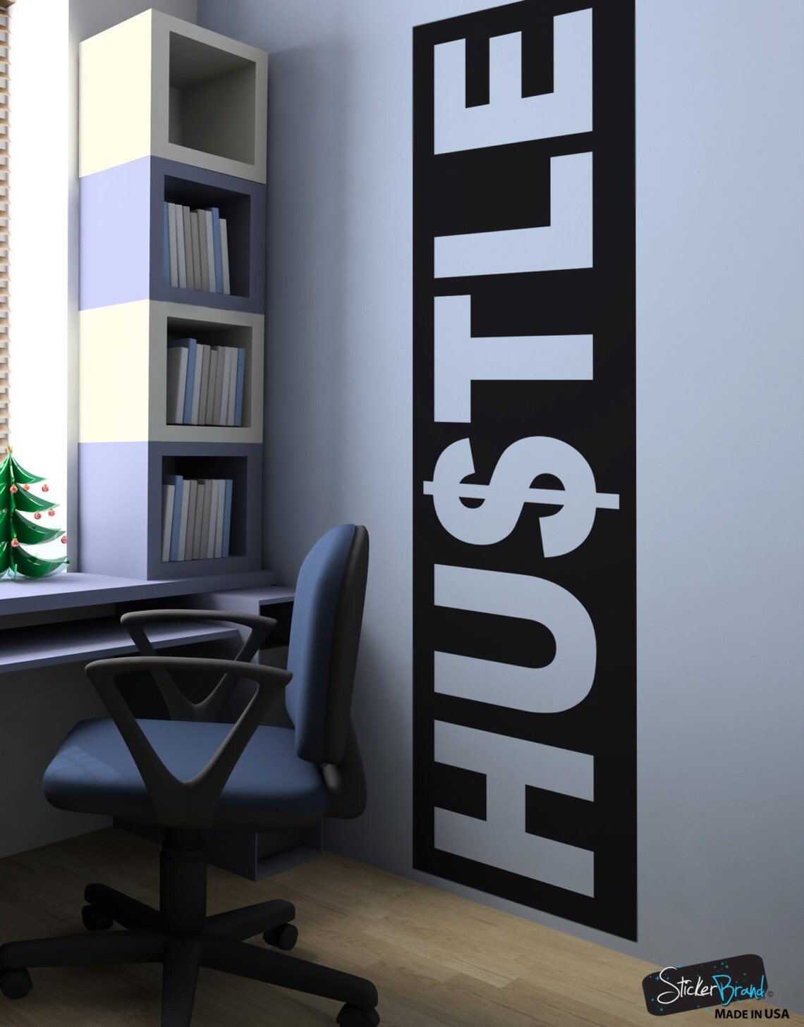 Hustle Motivational Quote Vinyl Wall Decal Sticker #6059 - Etsy
