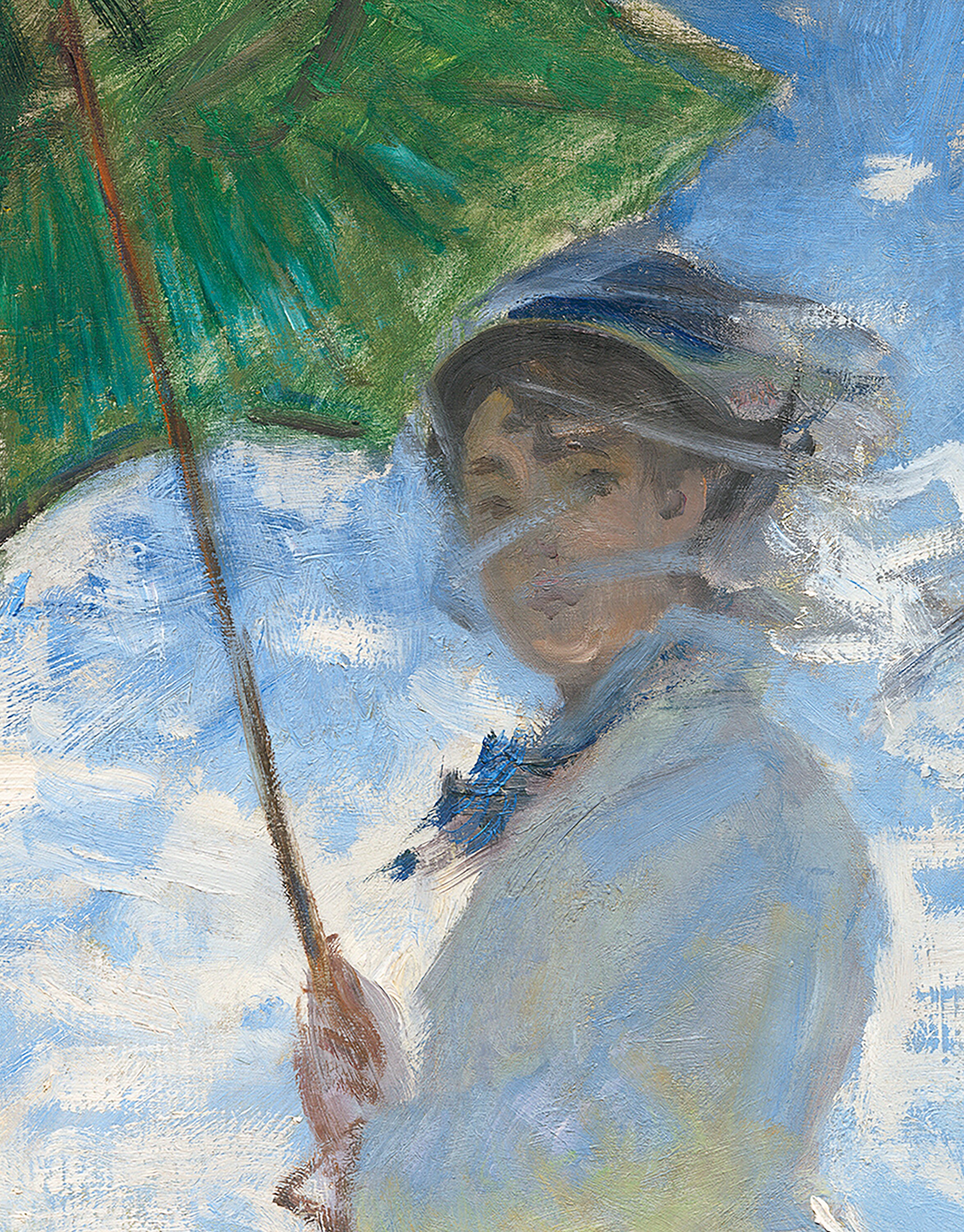 Monet Painting Wall Mural. Woman With a Parasol, Madame Monet and Her ...