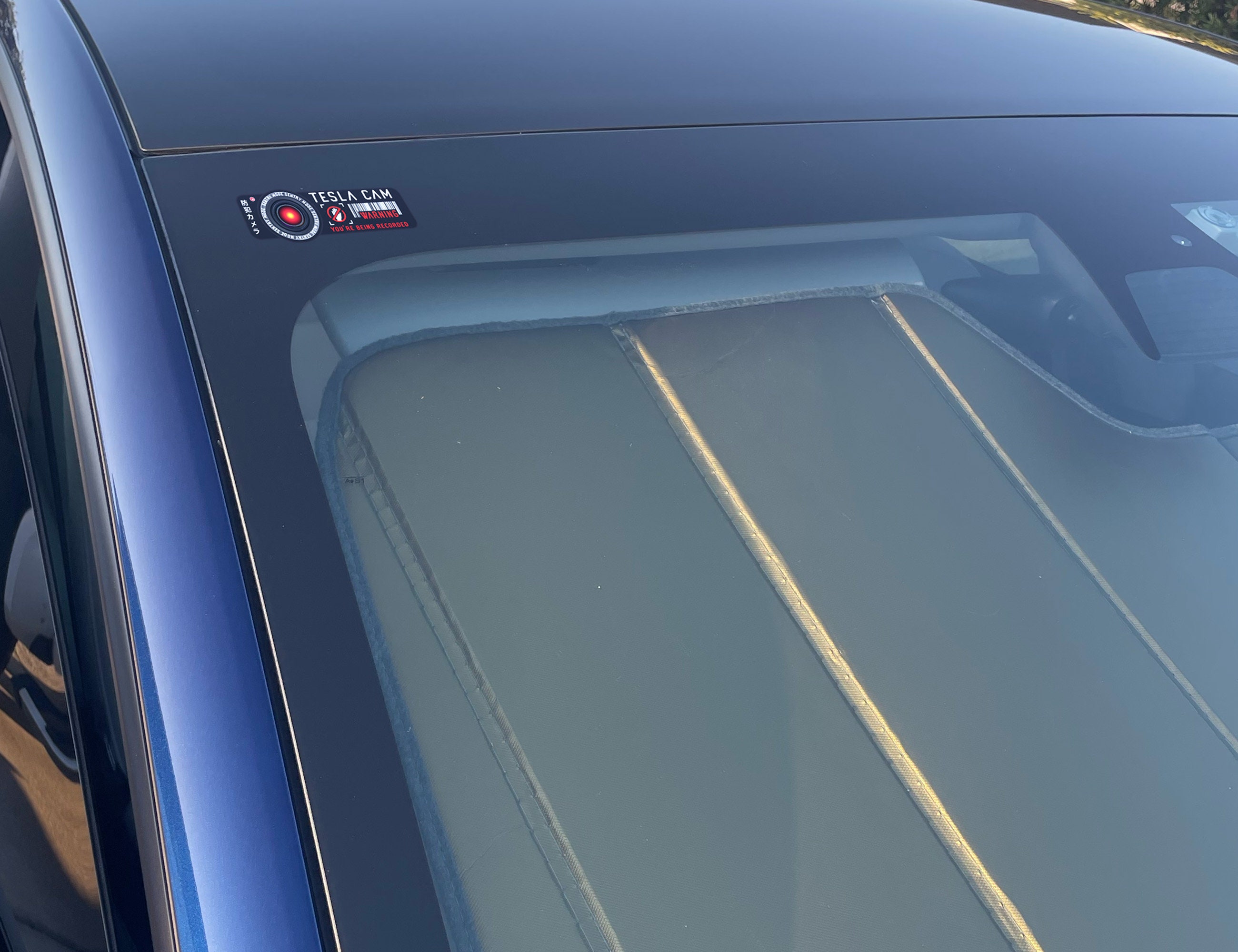 Tesla Cam Security Warning Sticker. Model 3, Y, X, S Sentry Mode Car ...