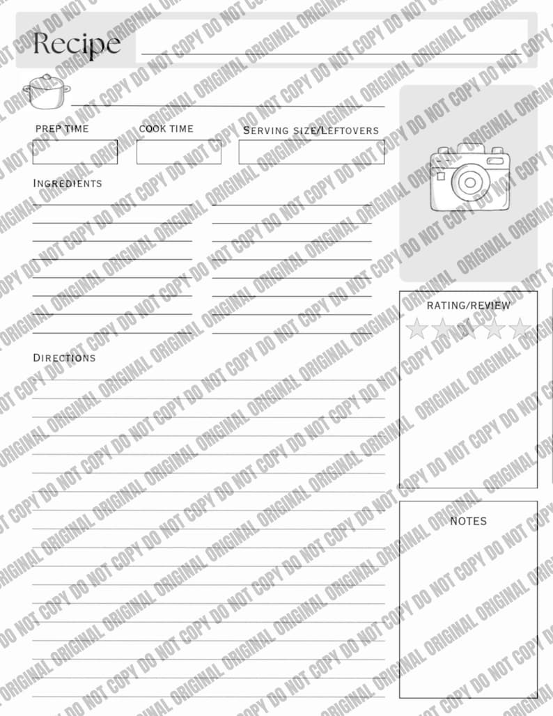 Printable Recipe Book! - Etsy