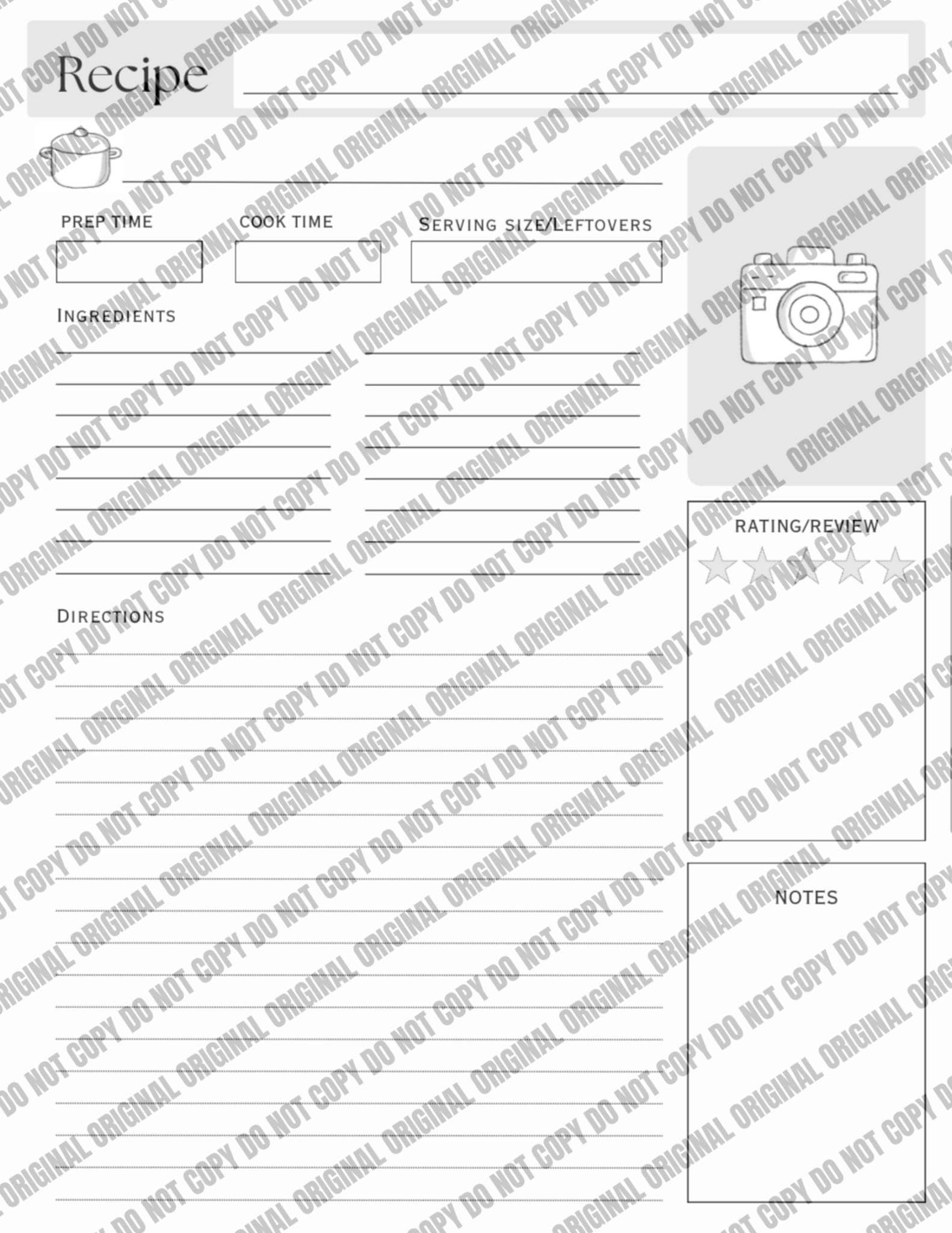 Printable Recipe Book! - Etsy