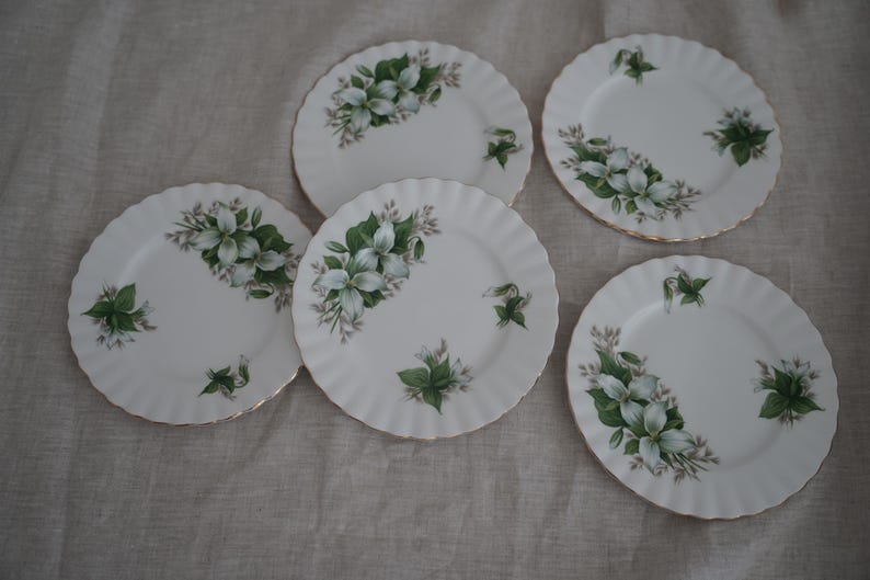 Vintage Royal Albert Trillium Plate | Made in England - Etsy