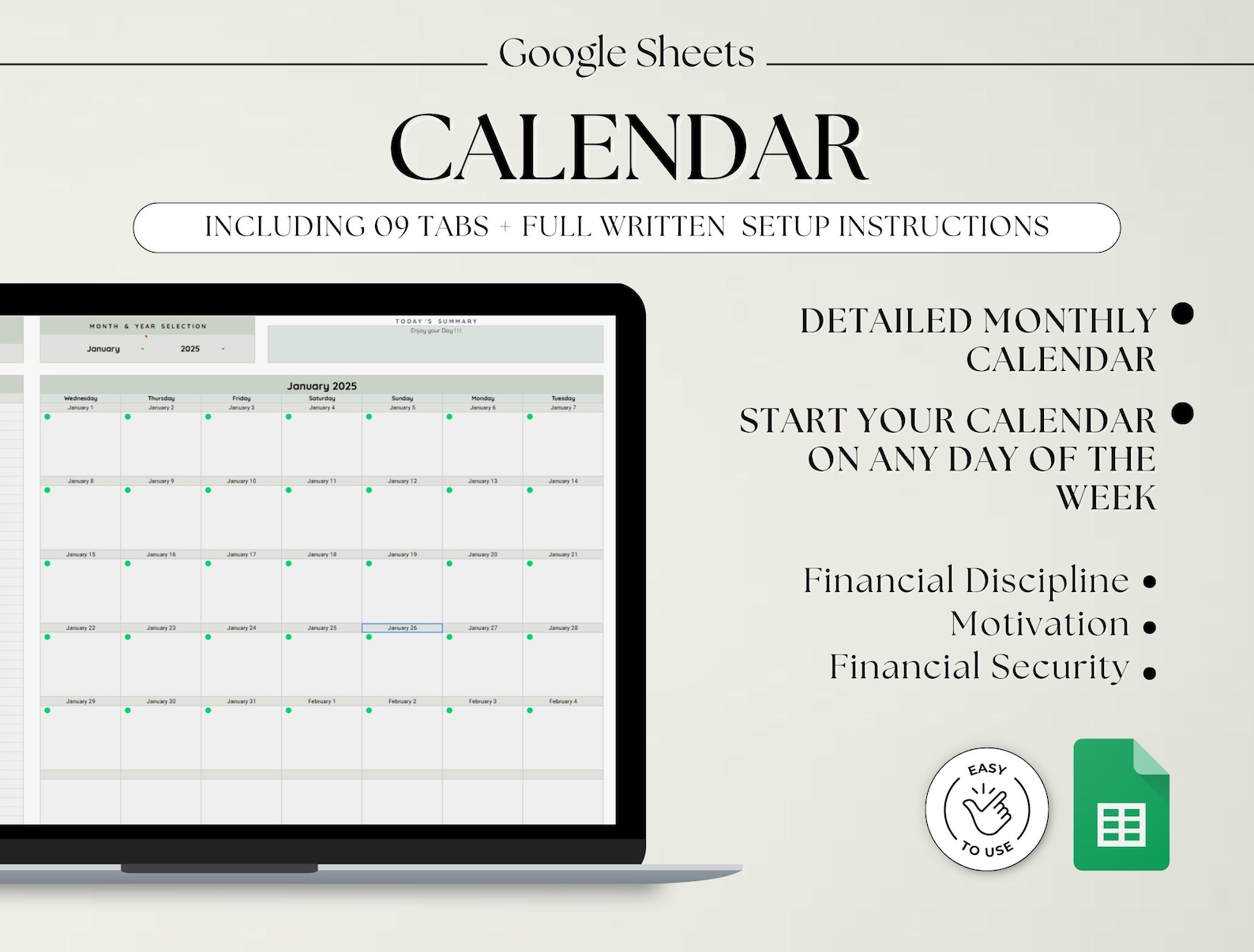 Annual Budget Planner Google Sheets Template | Monthly & Yearly Finance ...
