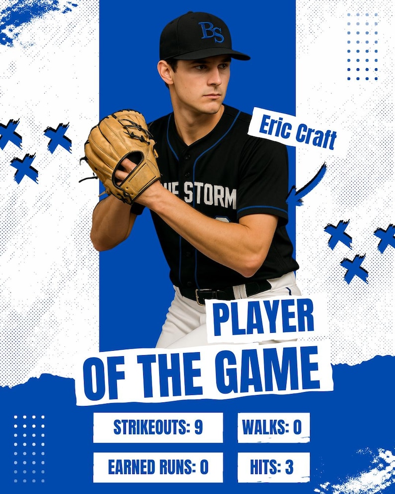 Baseball Social Media Templates | Canva Team Graphics (digital Download ...