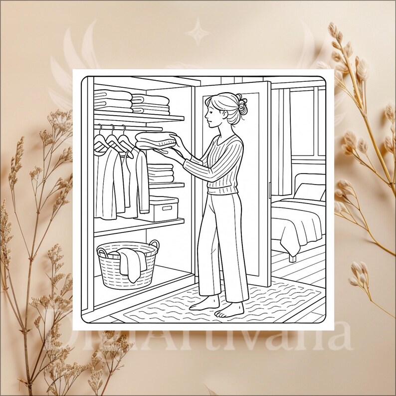 Cozy Life Coloring Book – 20 Hygge and Calm Scenes | Relaxing PDF + PNG ...