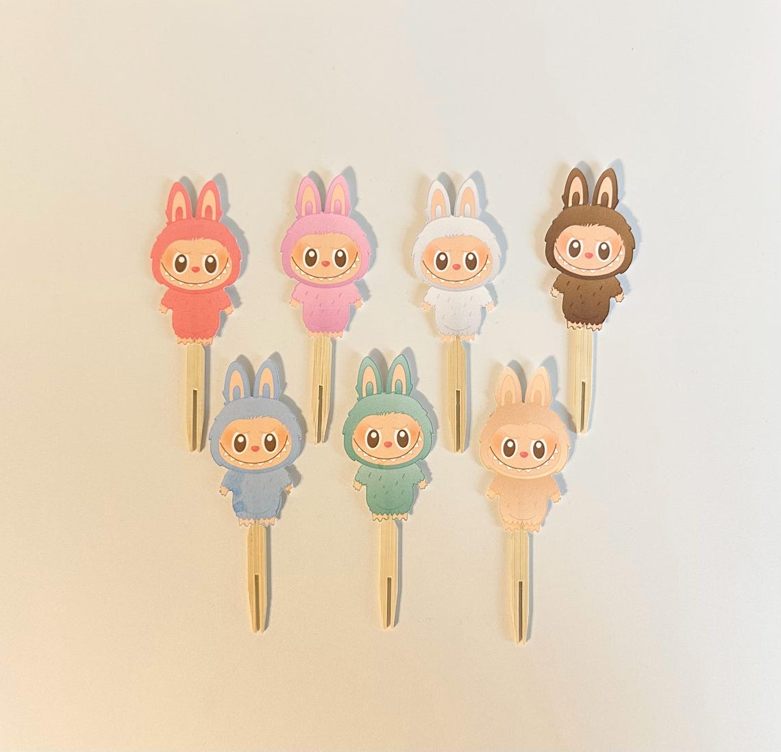 Labubu Cupcake Toppers - Etsy