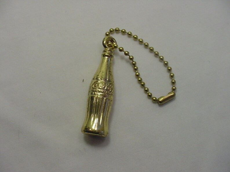 Vintage Coca Cola Gold Tone Key Chain 19 467 - Etsy