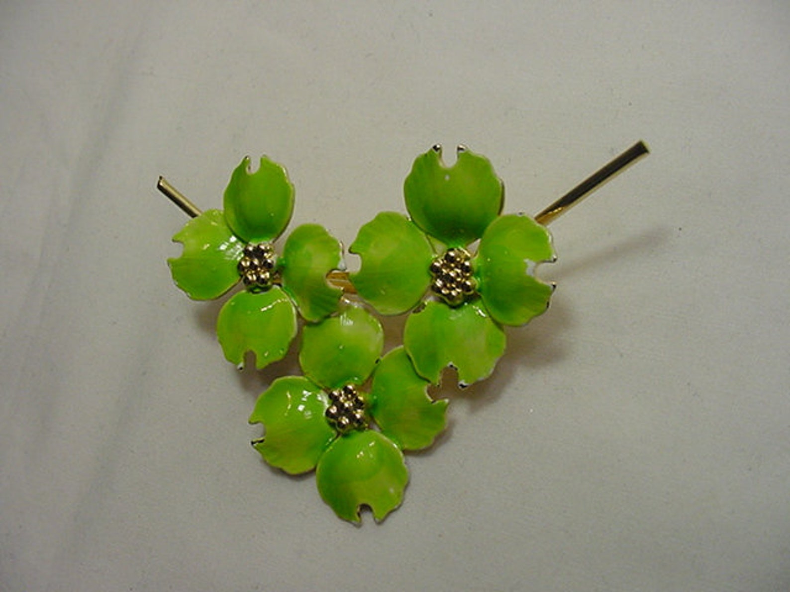 Vintage Enamel Flowers Blossoms Brooch 19 - 153 - Etsy