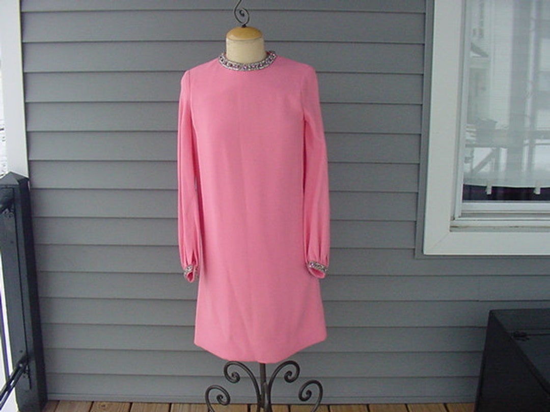 Vintage Bob Bugnand for Sam Friedlander Pink Evening, Party or Cocktail ...