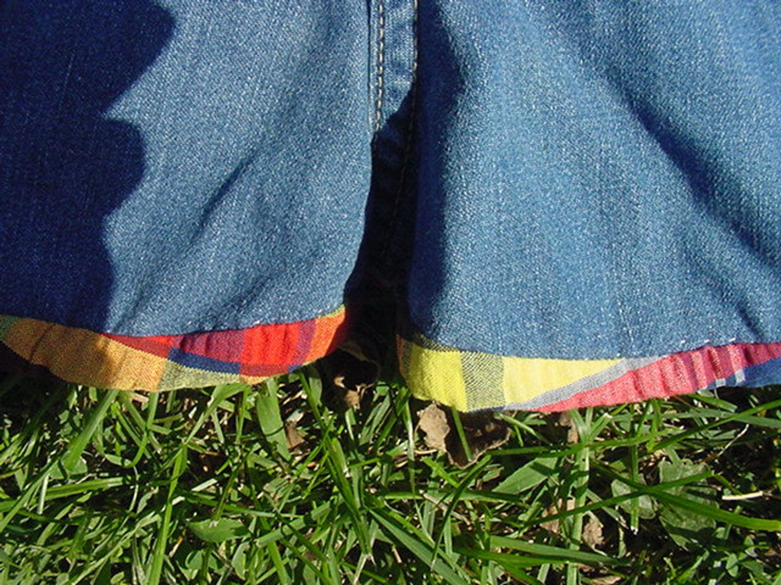 Vintage Hand Made Cactus Flower Blue Jeans Apron 19 - 964 - Etsy
