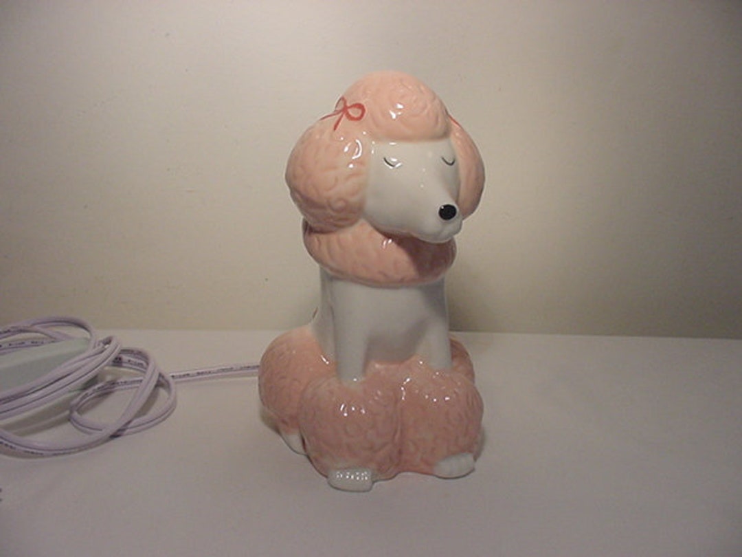 Vintage Pink French Poodle Whimsical Novelty Night Light 24 75 - Etsy