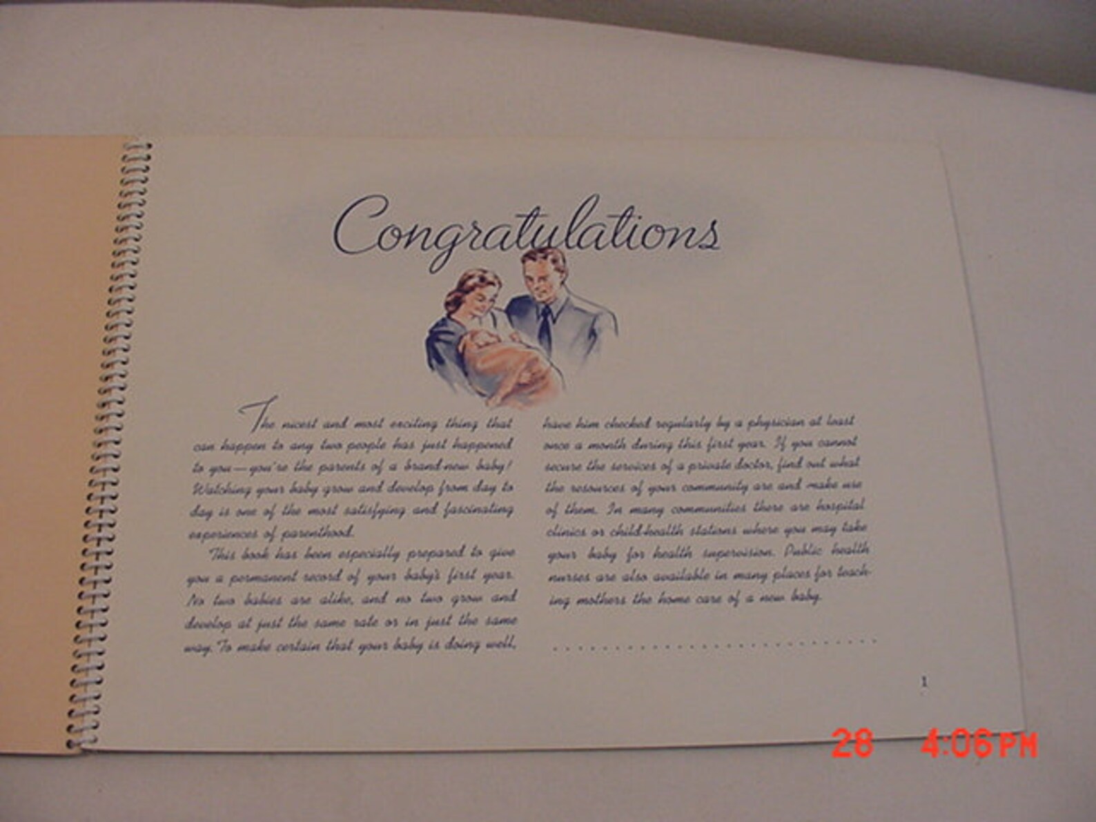 Vintage 1960's Era Baby Book 18 1106 - Etsy