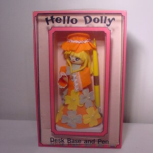 Vintage Hello Dolly Desk Base and Pen - New Old Stock in Original Box ...