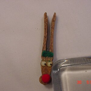 Vintage Mini Wood Clothes Pin Rudolph the Red Nosed Reindeer Christmas ...