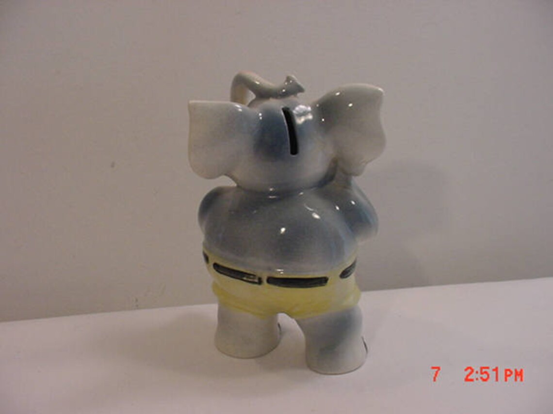 Vintage Ceramic Elephant Bank 17 - 944 - Etsy