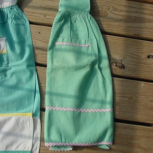 2 Vintage Hand Sewn Aprons With Pockets 23 - 132 - Etsy