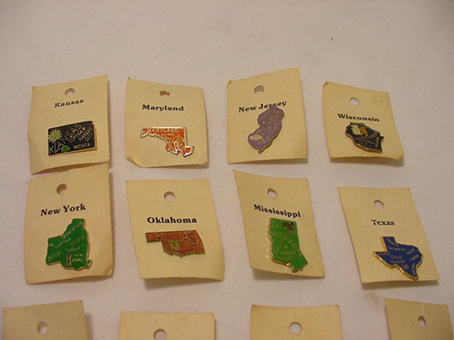 18 Vintage Enameled States of the United States of America - Etsy