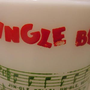 Vintage Hazel Atlas Sip & Sing Gay Holiday Jingle Bells Pattern Mid ...