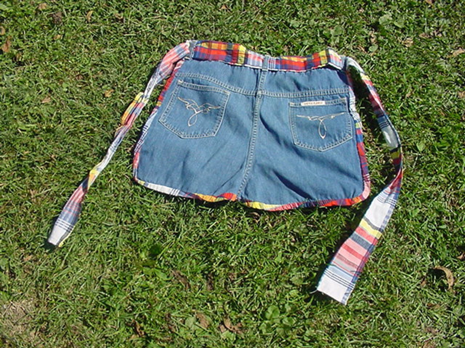 Vintage Hand Made Cactus Flower Blue Jeans Apron 19 - 964 - Etsy