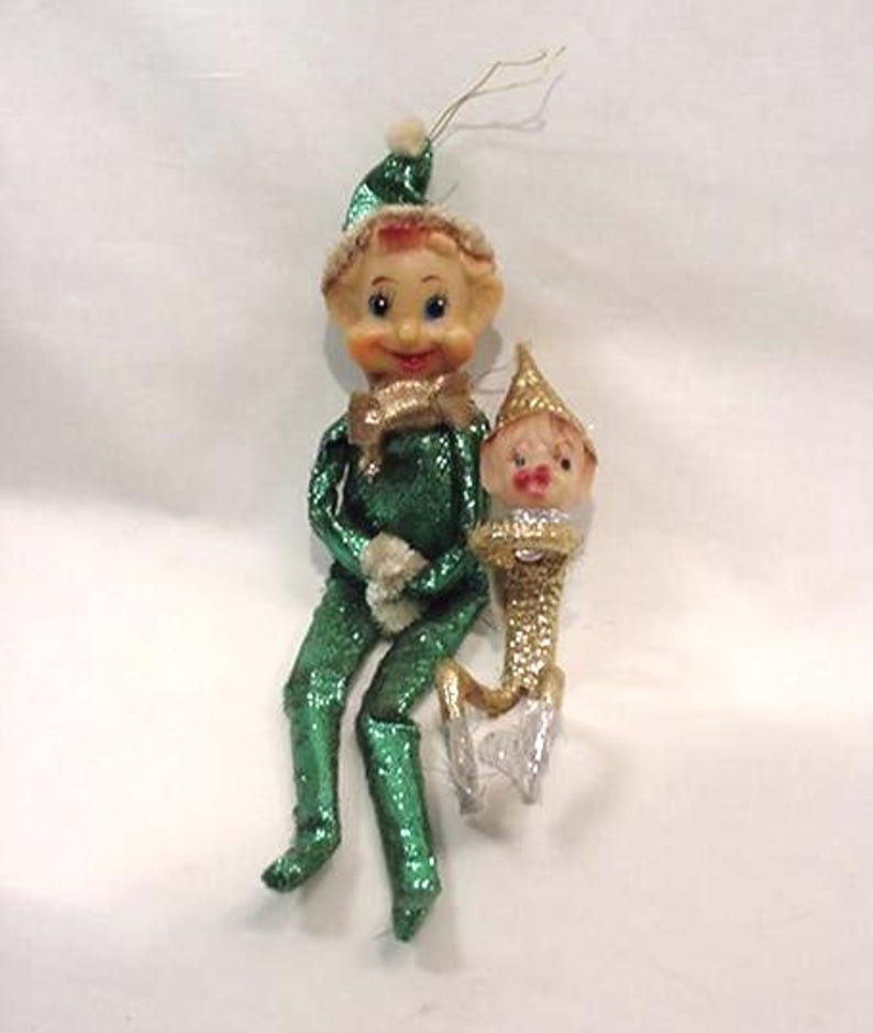 2 Vintage - Elf Knee Huggers - With Glitter Clothes 25 - 740 - Etsy