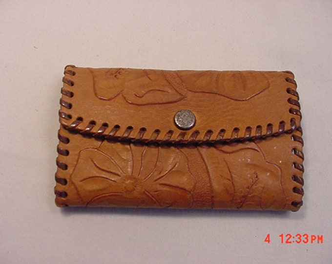 Vintage Hand Tooled Leather Change Purse 18 - 1184 - Etsy