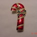 Vintage Red and Gold Enameled Candy Cane Christmas Brooch 18 - Etsy