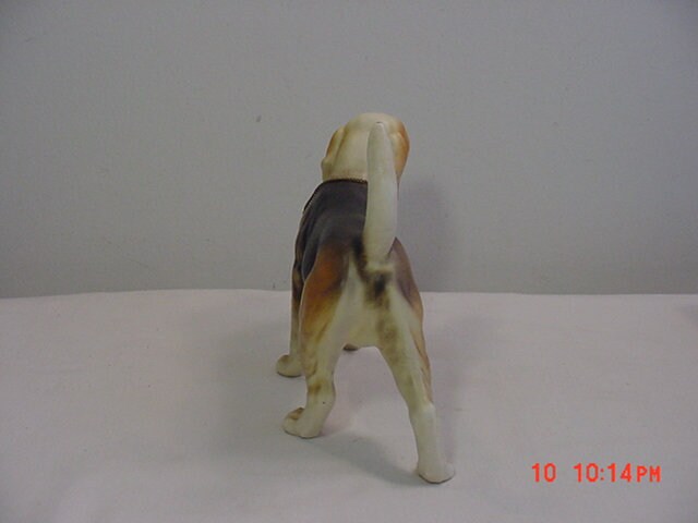 Vintage Large Ceramic Male Beagle Dog Figurine 18 1328 | Etsy