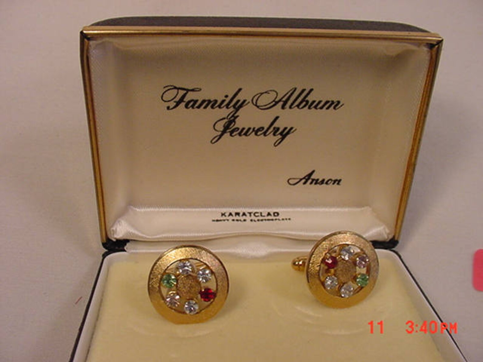 Vintage Anson Family Album Jewelry Cuff Links & Tie Clasp | Etsy