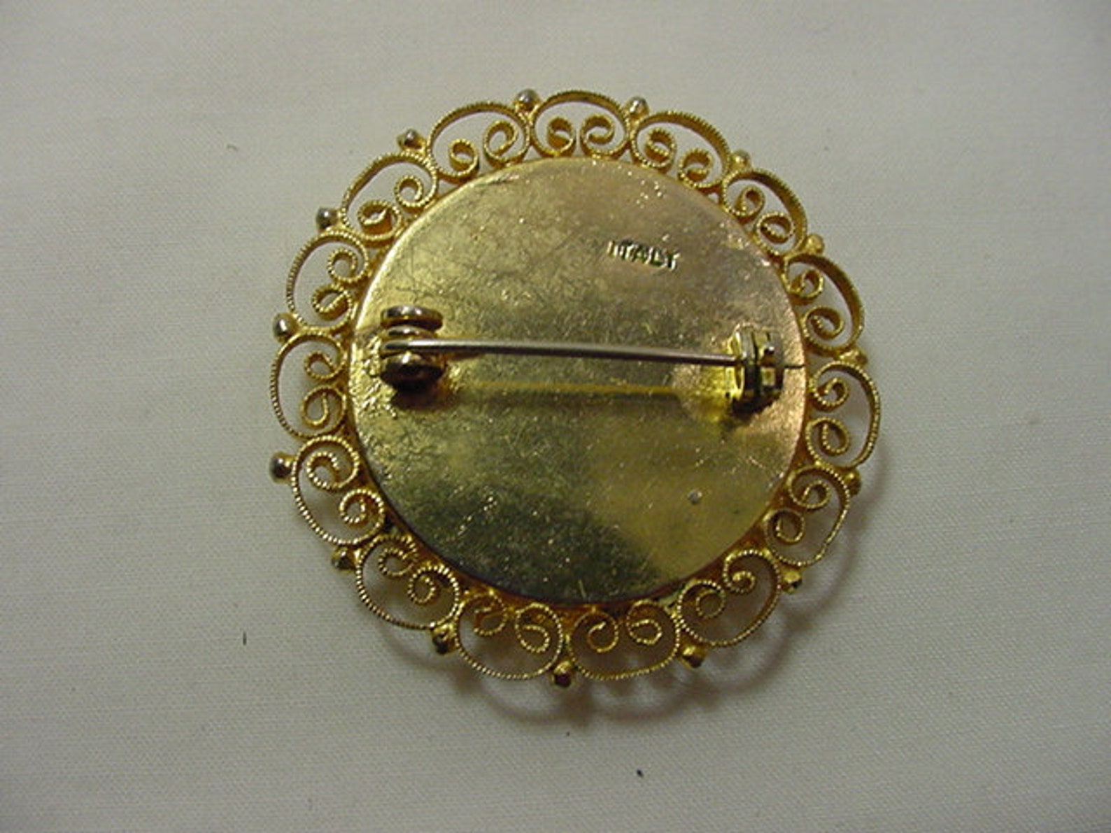 Vintage Italy Filigree Micro Mosiac Flower Blossom Brooch 20 | Etsy