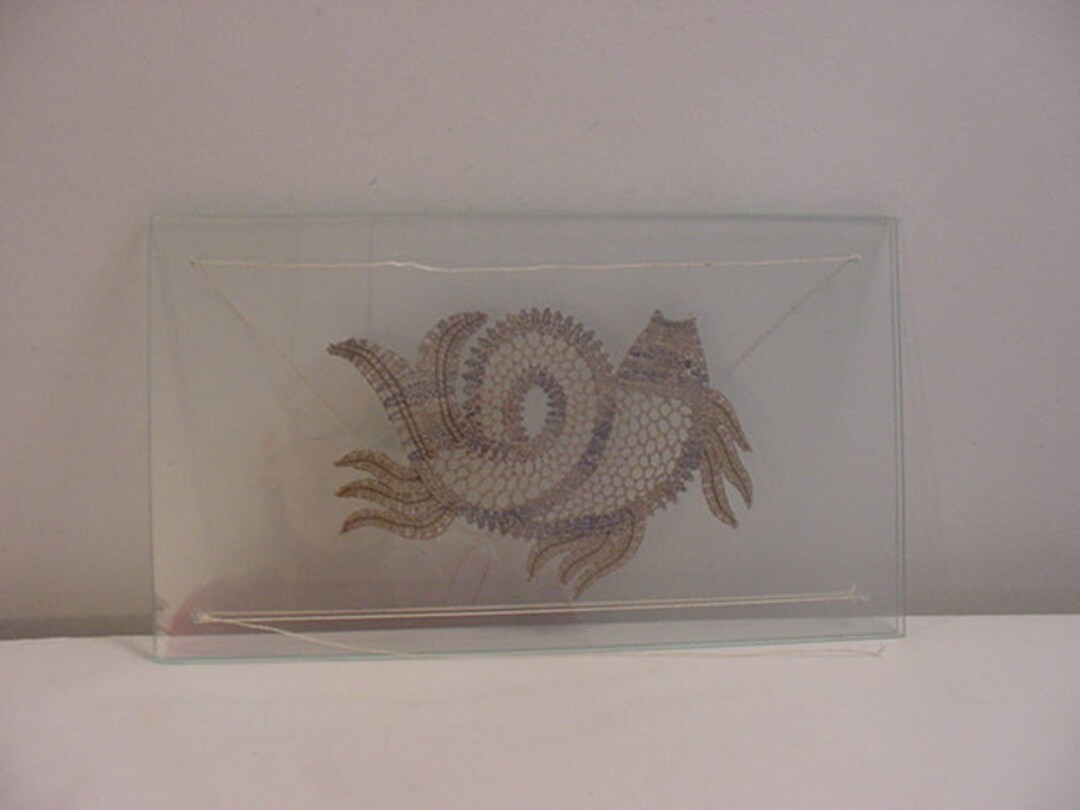 Vintage Czechoslovakia Handmade String Fish Encased Between Two Pieces ...