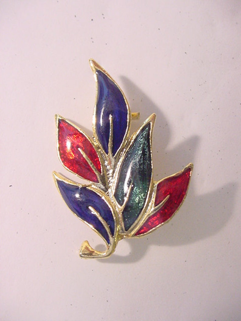 Vintage 1970's Era Vendome Enameled Scatter Pin Brooch in Original Box ...