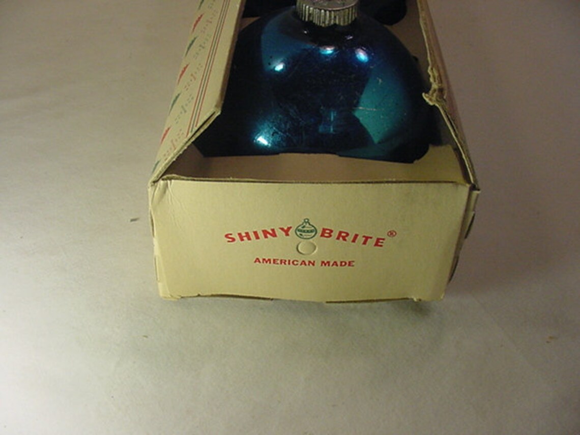 3 Vintage Large Shiny Brite Mercury Glass Christmas Ornaments - Etsy