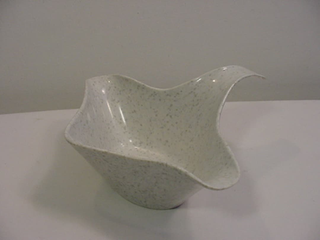 Vintage Splatter Gray Melmac Gravy Bowl - Boat - Server 21 - 3 - Etsy