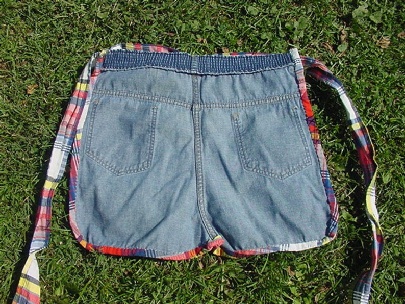 Vintage Hand Made Cactus Flower Blue Jeans Apron 19 - 964 - Etsy
