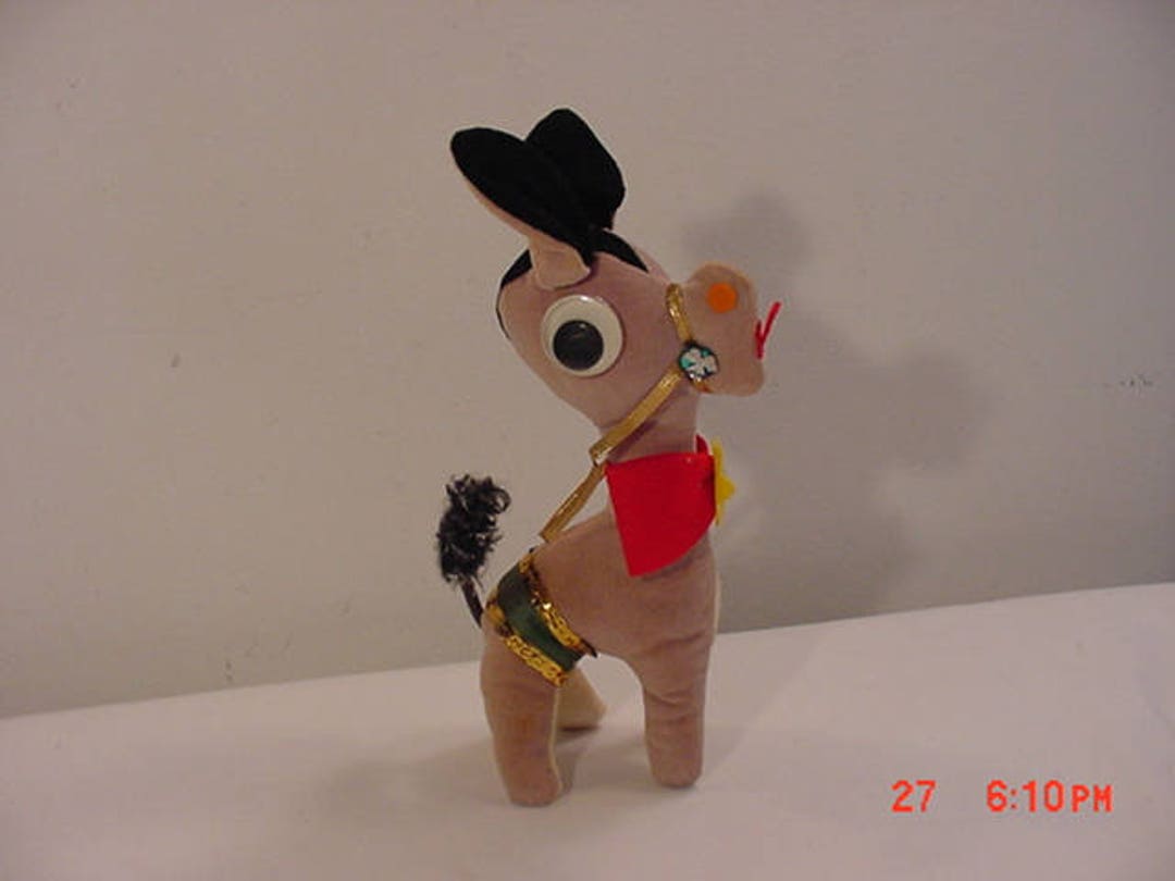 Vintage Googly Eyed Donkey - Mule Plush Toy 17 - 1382 - Etsy
