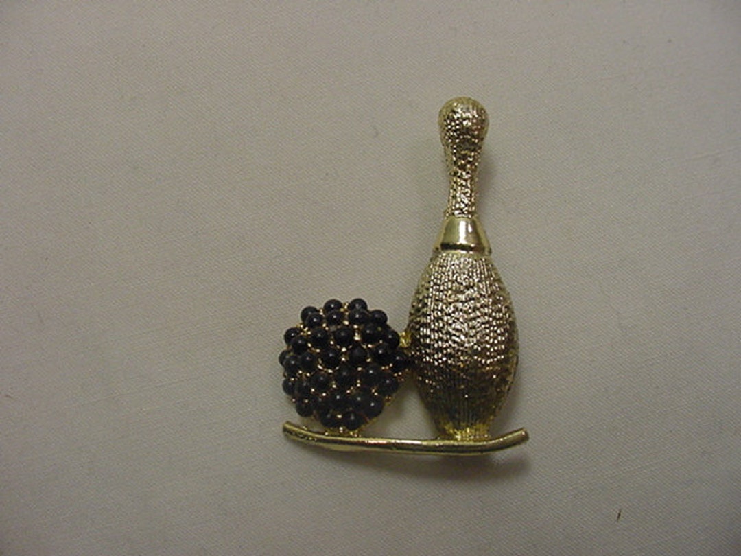 Vintage Bowling Ball & Pin Brooch 20 - 114 - Etsy