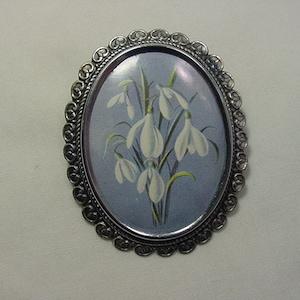 Vintage TLM Made in England Flower Brooch 18 - 1771 - Etsy