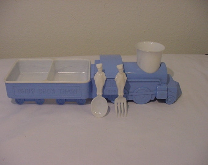 Vintage Jack and Jill Chow Chow Feeding Train Baby Dish in Original Box ...