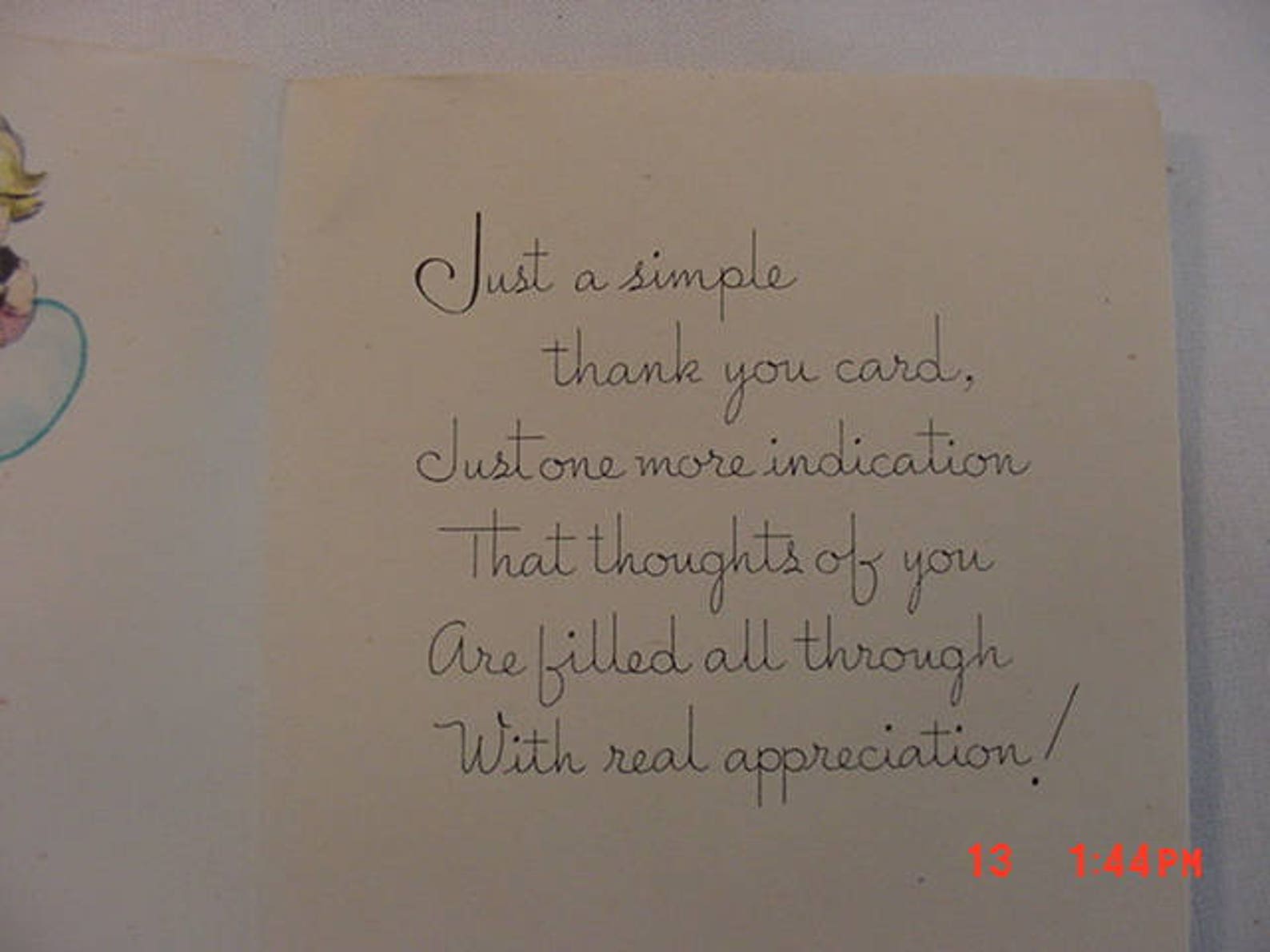 5 Vintage Thanks / Thank You Cards 17 1105 - Etsy
