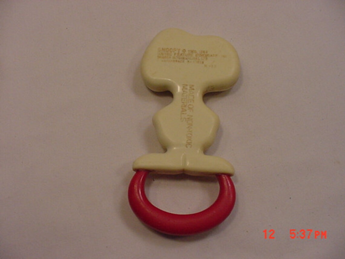 Vintage 1970's Snoopy Peanuts Gang Baby Rattle 16 808 - Etsy