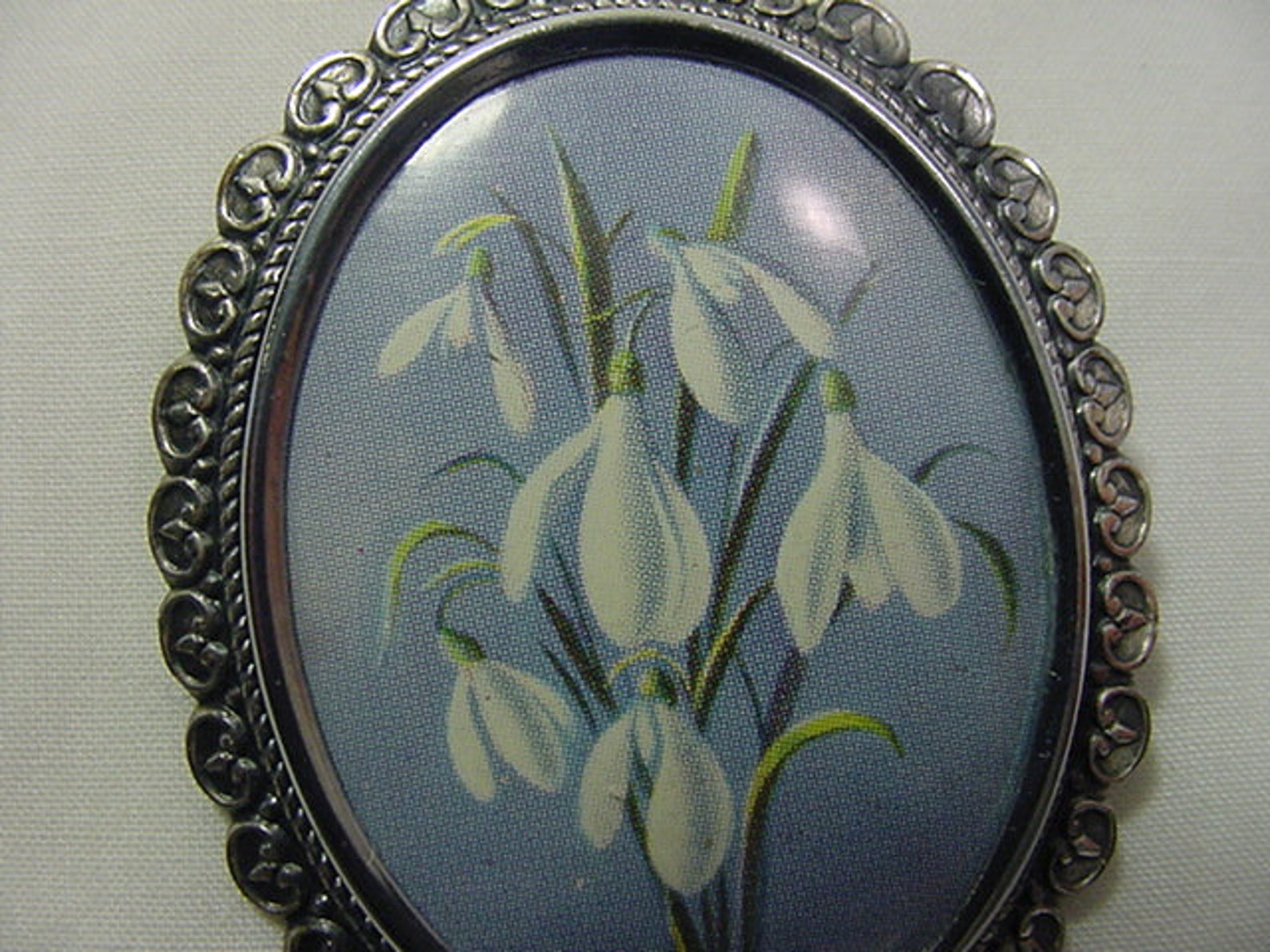 Vintage TLM Made in England Flower Brooch 18 1771 - Etsy