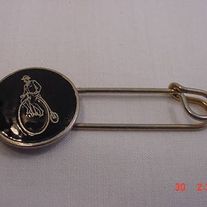 Vintage Big Wheel Bicycle Cuff Link & Tie Safety Pin Set 17 - 731 - Etsy