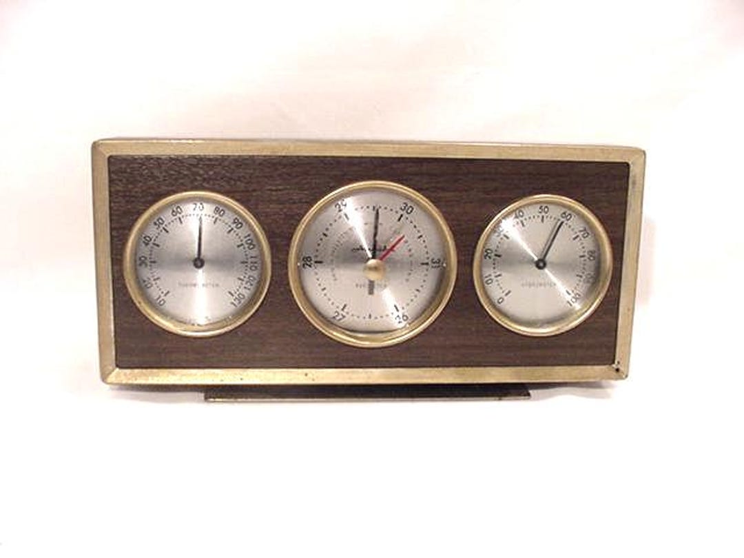 Vintage Mid Century - Airguide - Desk Top - Weather Station ...