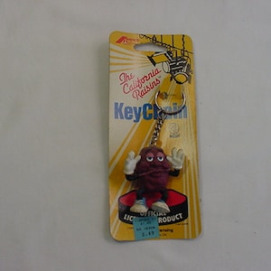 Vintage 1987 California Raisins Plastic Key Chain 19 - 912 - Etsy