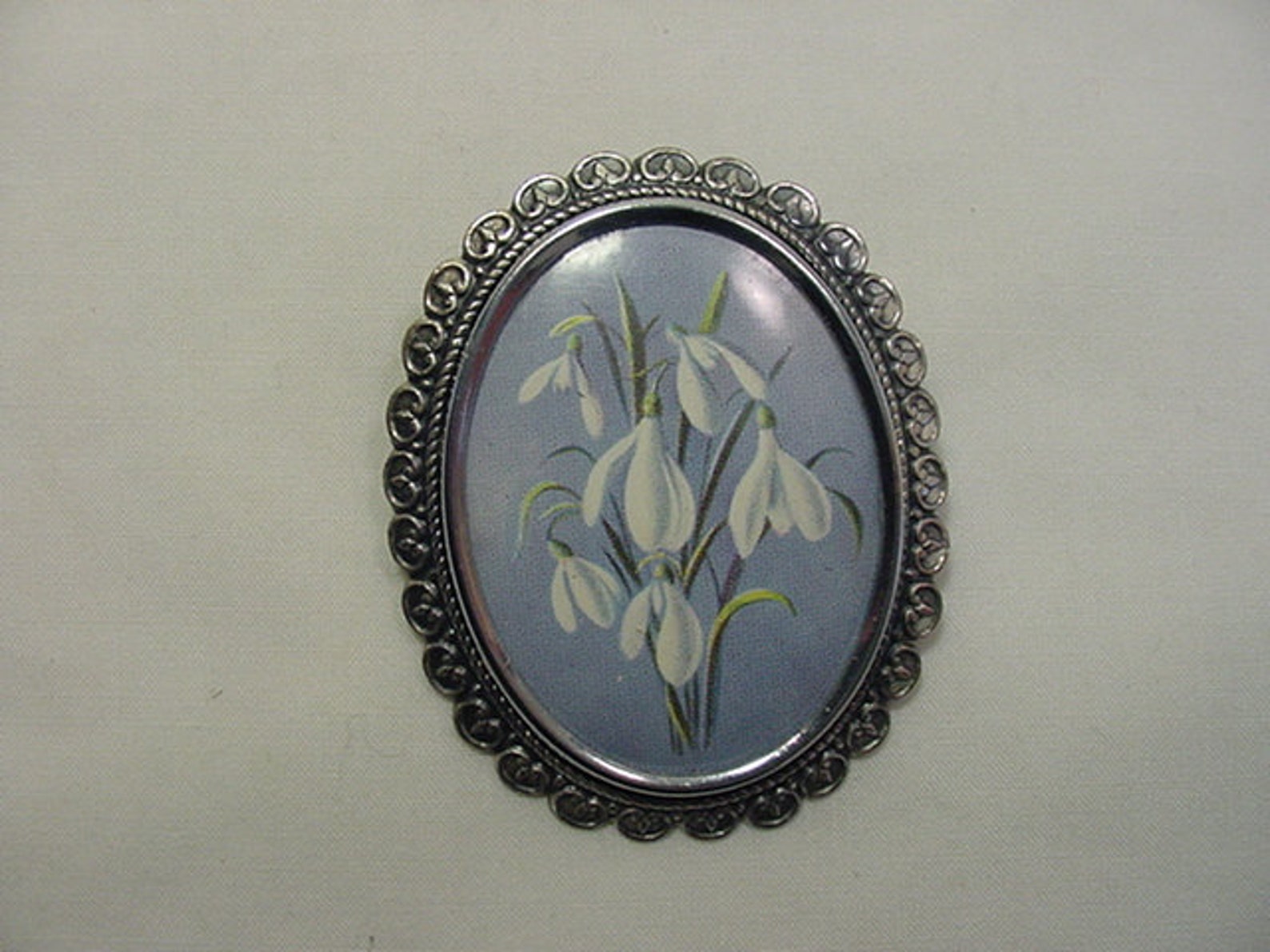 Vintage TLM Made in England Flower Brooch 18 1771 - Etsy
